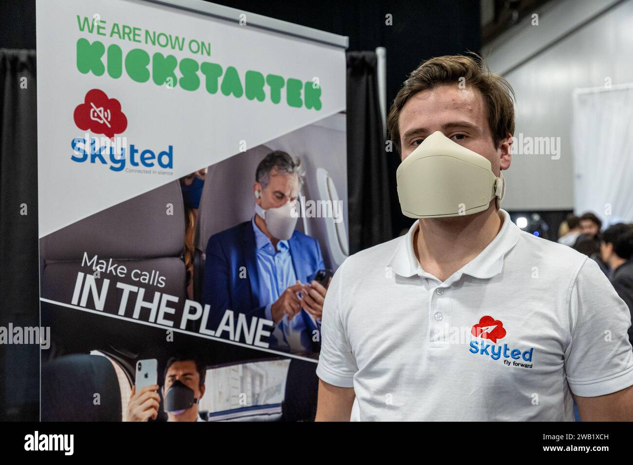 Las Vegas, USA. 07th Jan, 2024. The Silent Mask by Skyted is ...