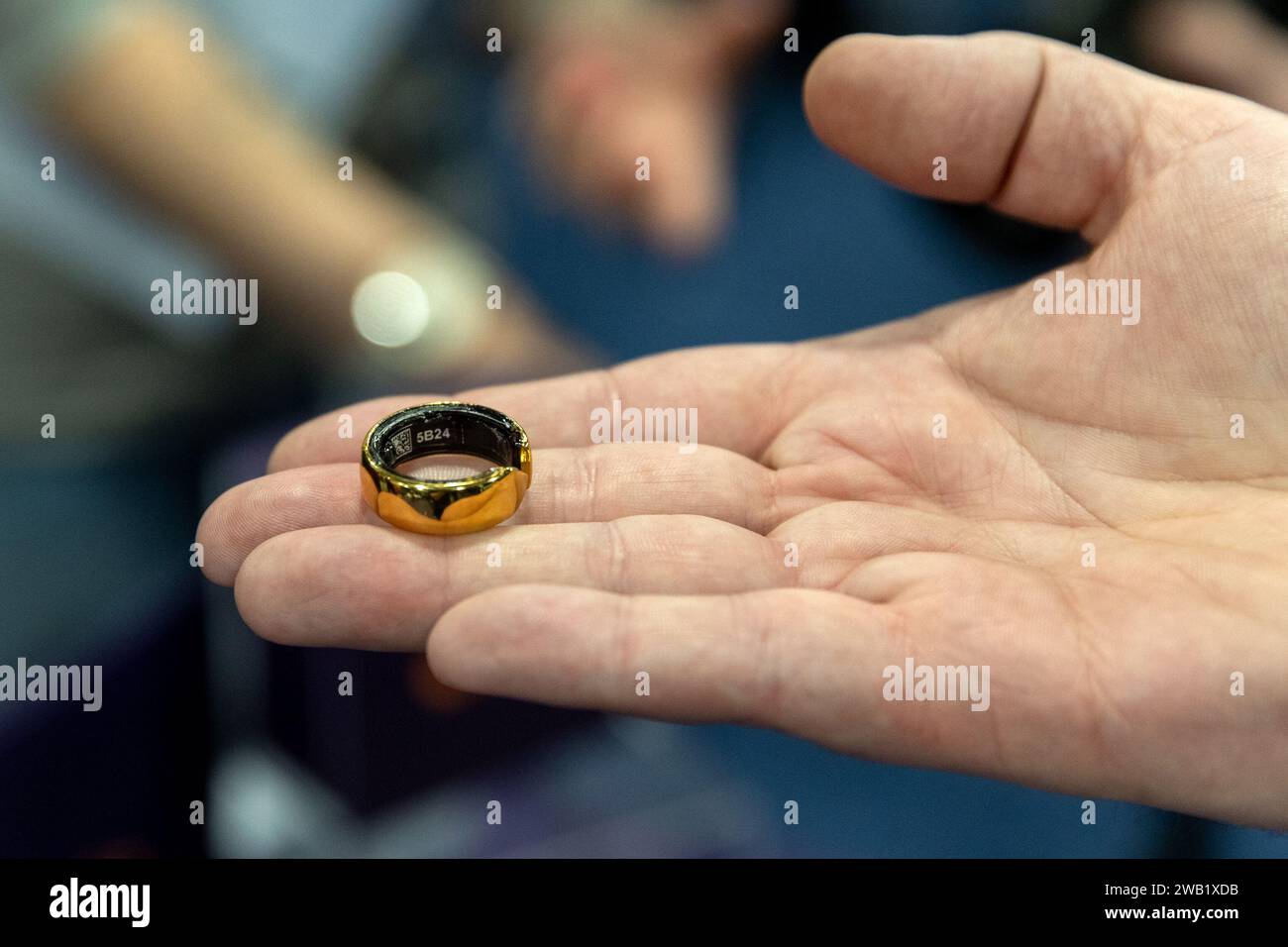 Las Vegas, USA. 07th Jan, 2024. Movano Health's new Evie smart ring ...