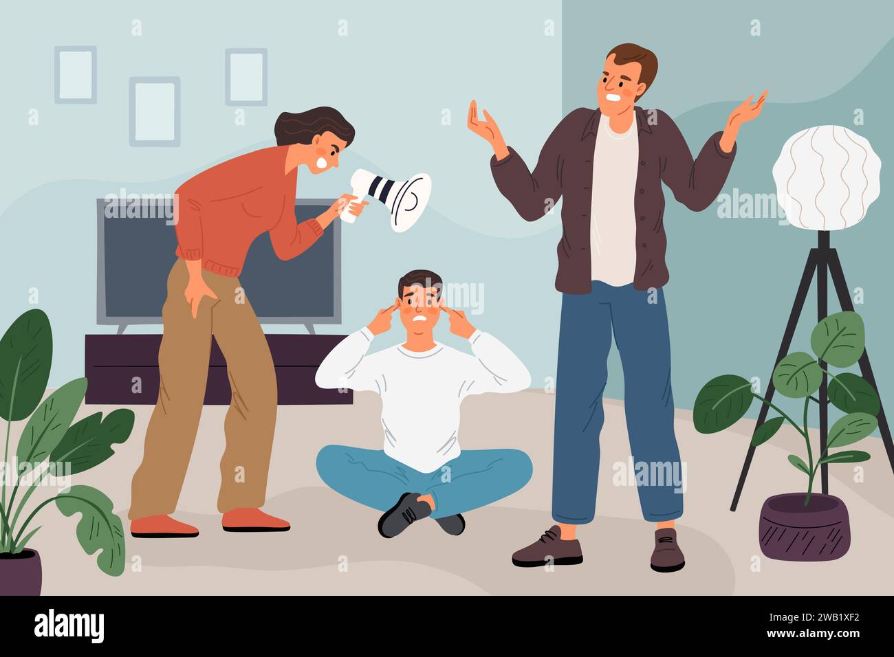 Listen to your problems Stock Vector Images - Alamy