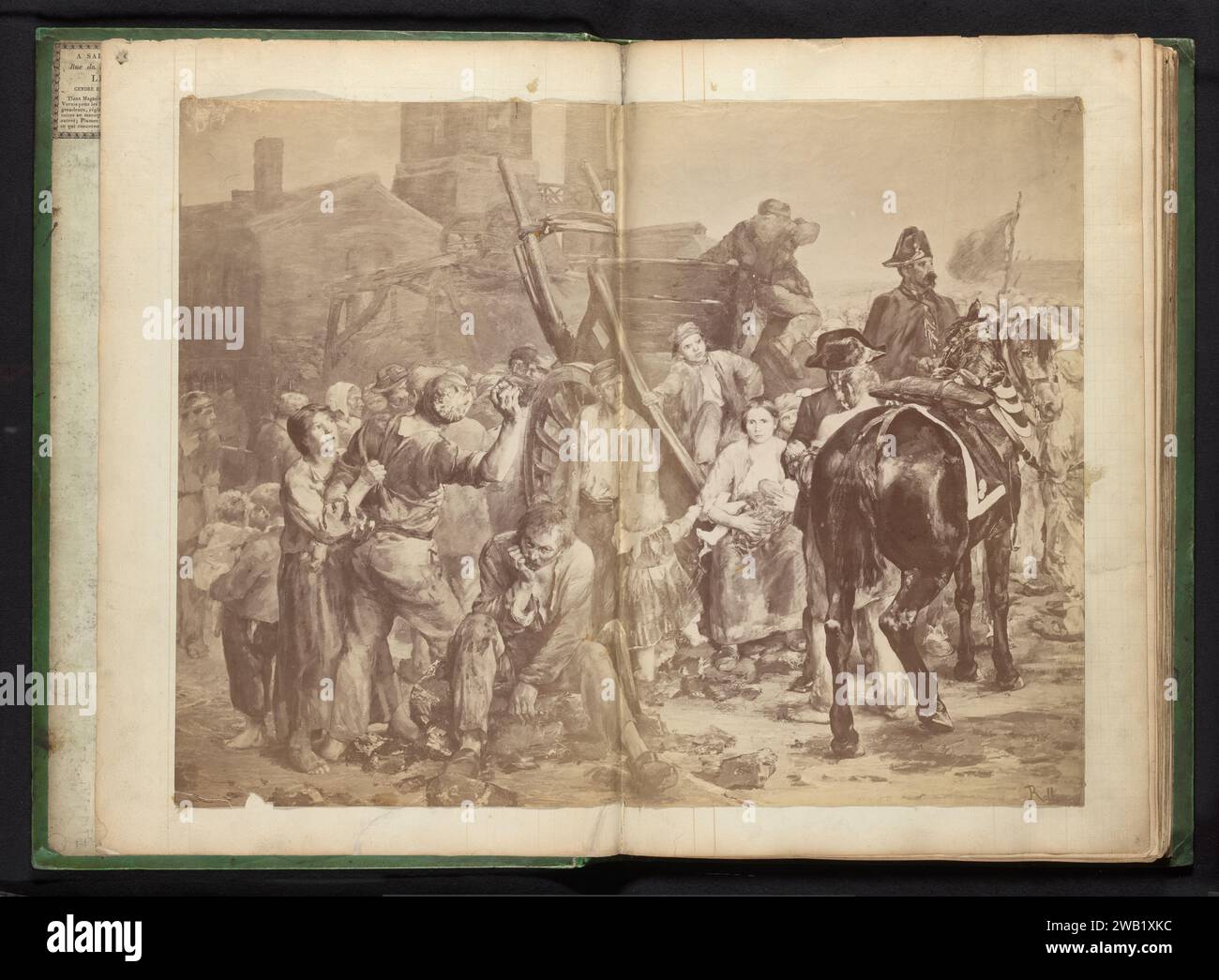 Photo production of (presumably) a painting by Alfred Philippe Roll ...