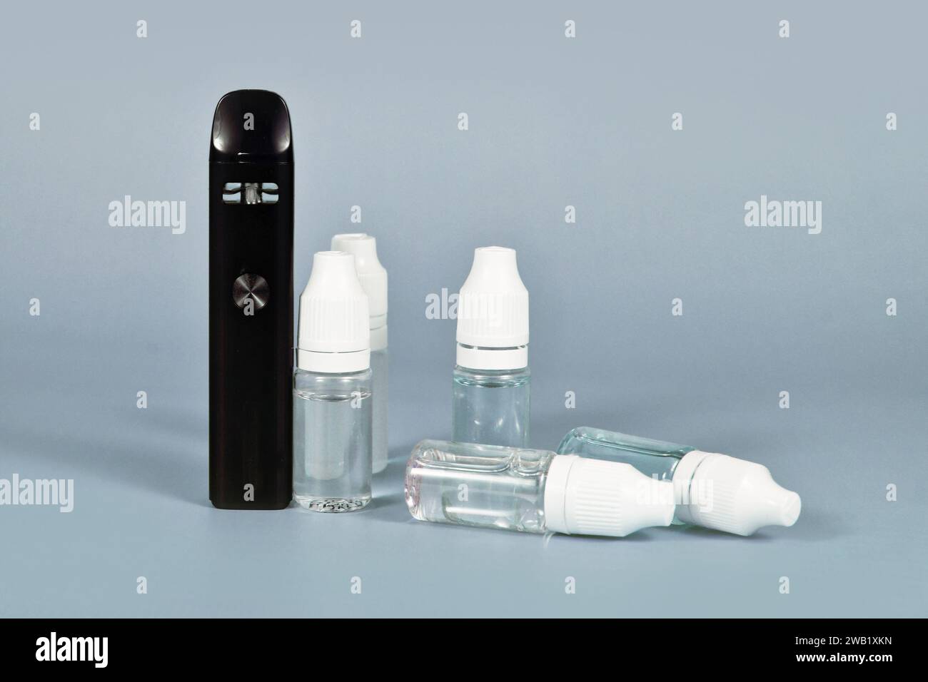 Bottles with liquid solutions for electronic cigarettes Stock Photo - Alamy