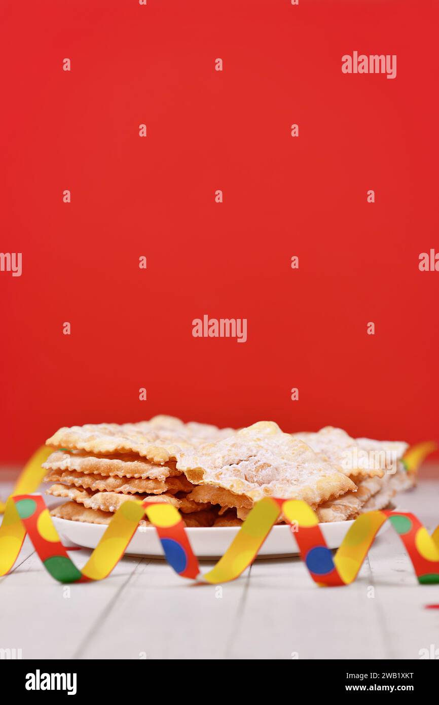 Fried Italian dessert snack for carnival season called 'Galani ...