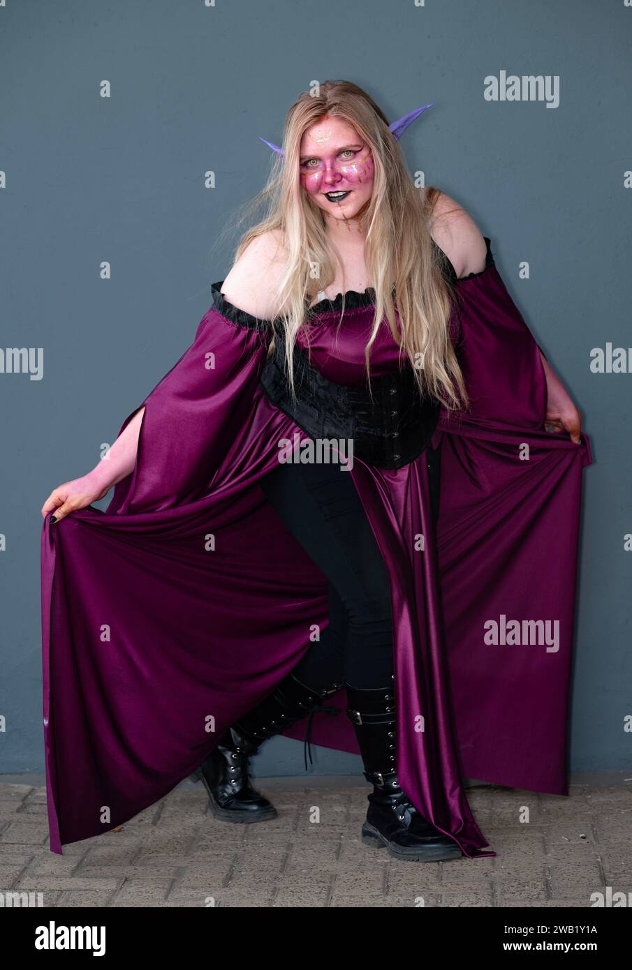 A female cosplayer in a fantasy witch costume Stock Photo - Alamy