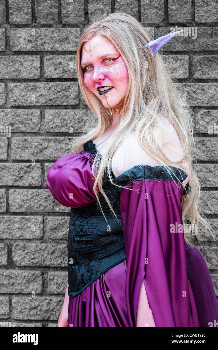 A female cosplayer in a fantasy witch costume Stock Photo - Alamy