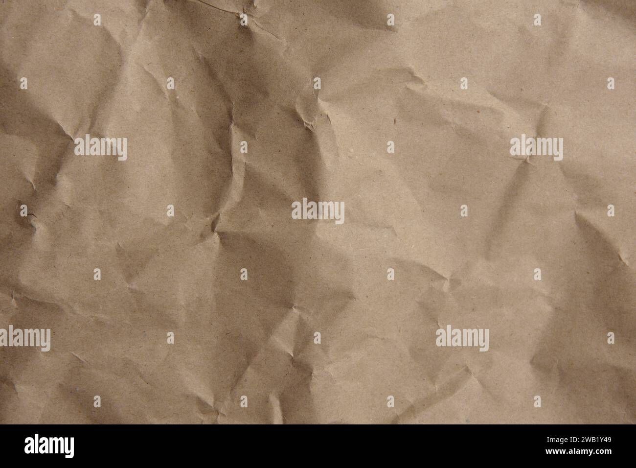 crumpled sheet of craft paper Stock Photo - Alamy