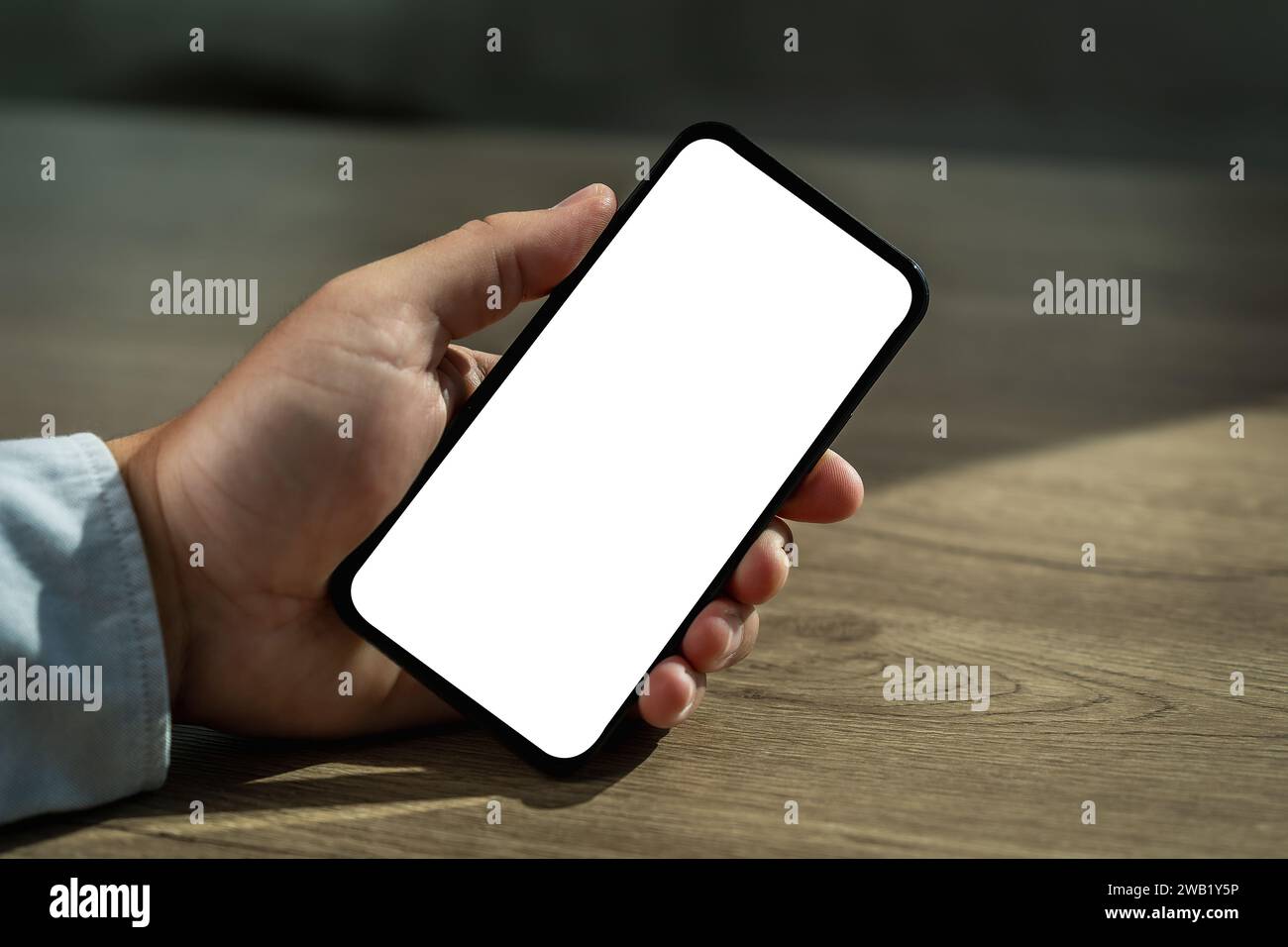 new phone Technology smartphone with blank screen and modern frame less ...