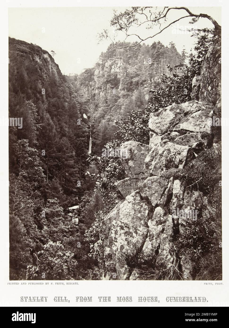 Stanley Gill, seen from Moss House in Cumberland, Francis Frith, 1864 ...