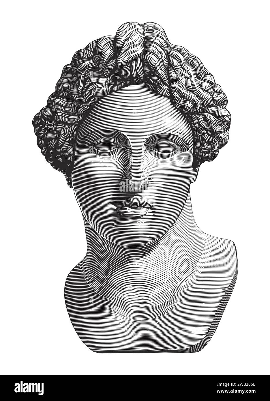 Portrait of Apollo in vintage engraving style Stock Photo - Alamy