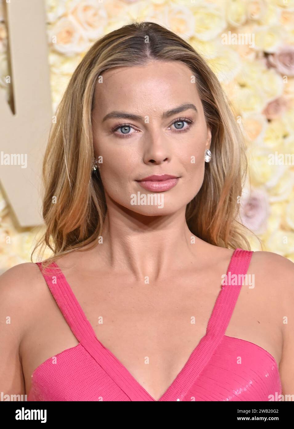 Beverly Hills, USA. 07th Jan, 2024. Margot Robbie arriving at the 81st ...