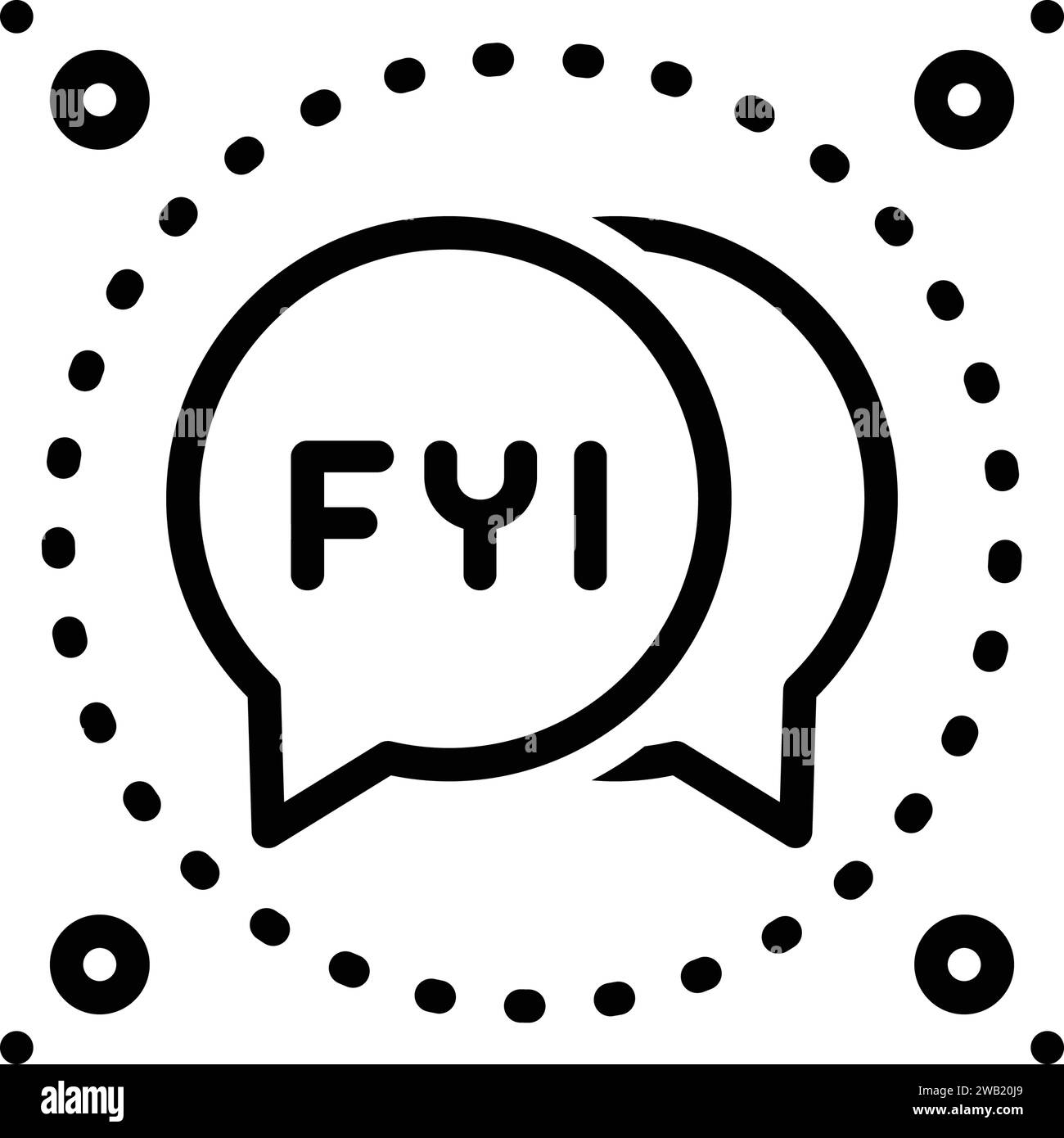 Fyi icon Stock Vector Images - Alamy