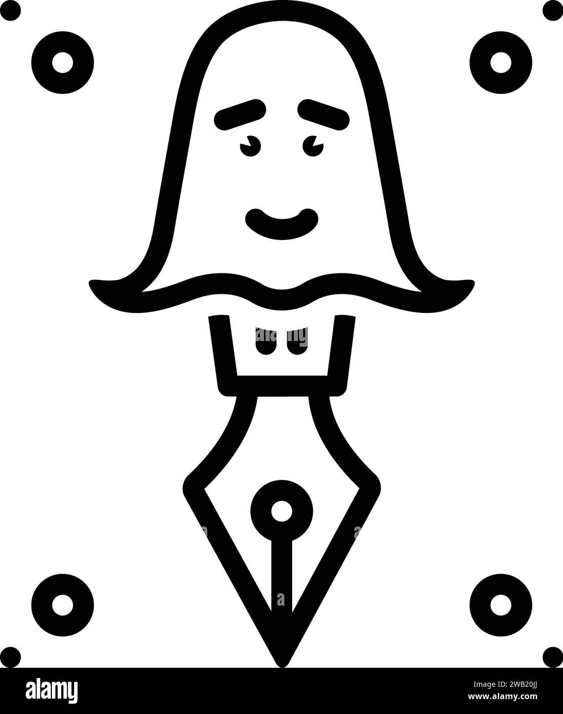 Ghostwriter vector vectors Stock Vector Images - Alamy