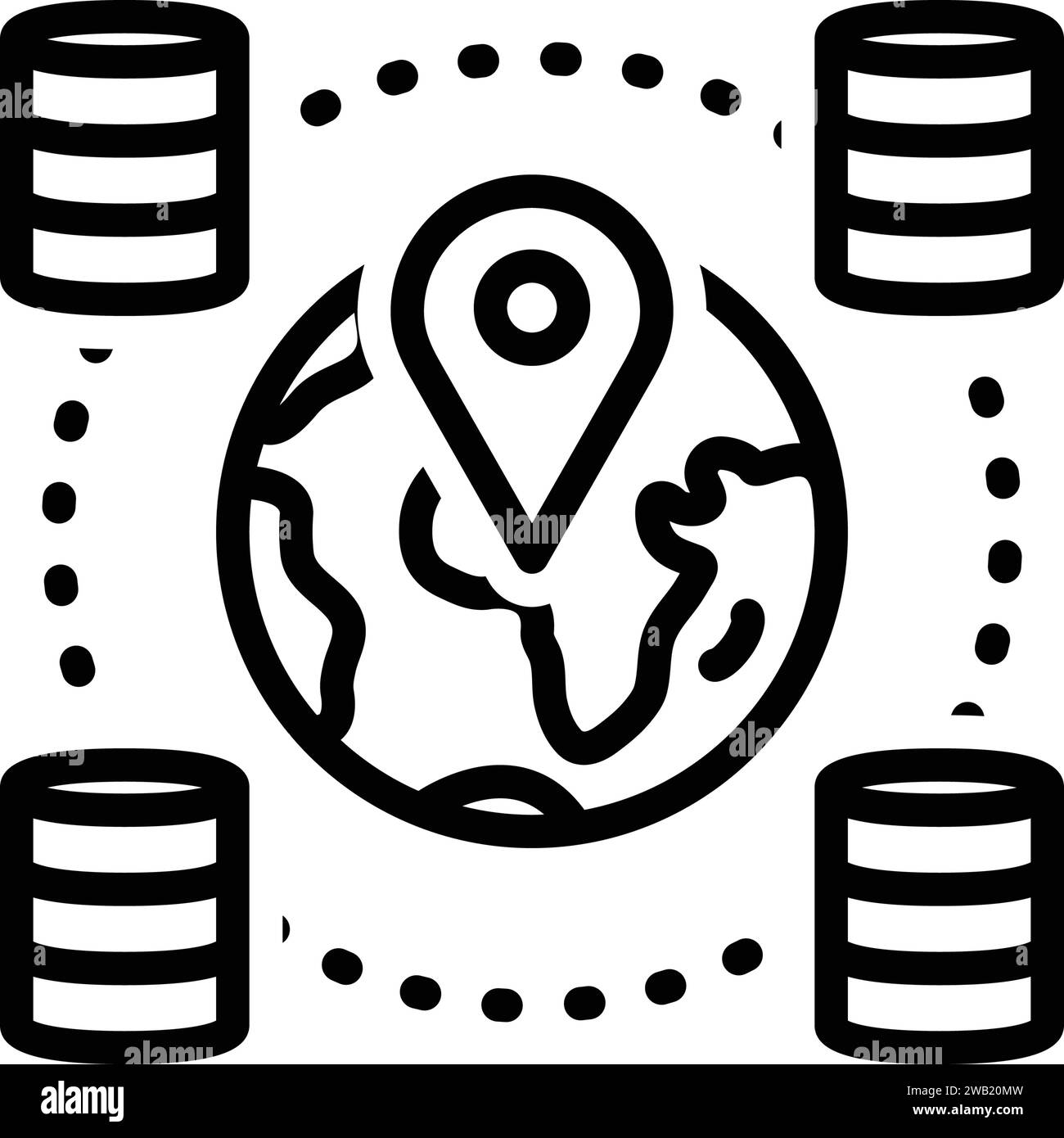 Geospatial vector vectors hi-res stock photography and images - Alamy