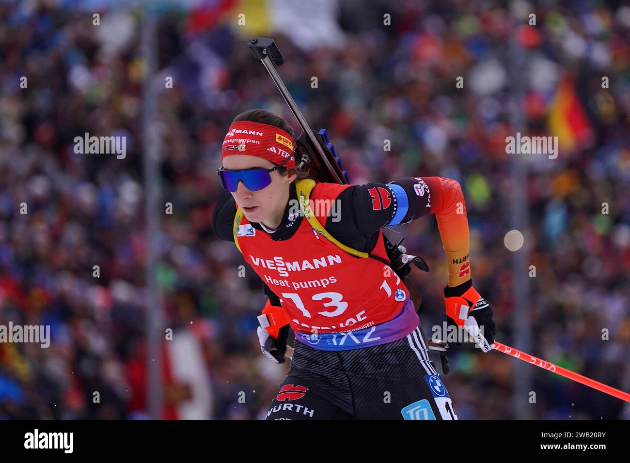 Oberhof, Germany, January 6th 2024: Vanessa Voigt ( 13 Germany ) during ...