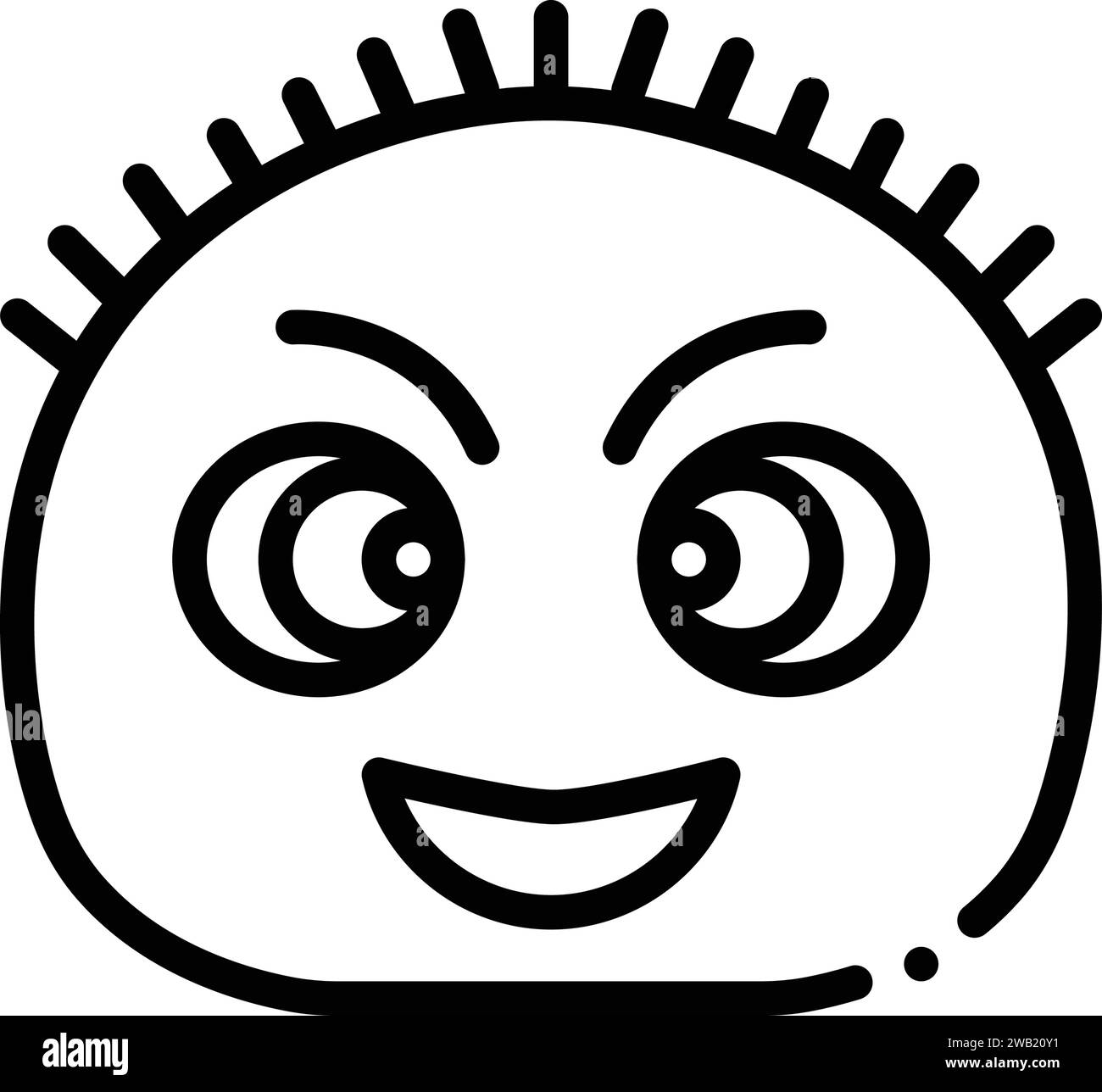 Icon for fuzzy,frizzy Stock Vector Image & Art - Alamy