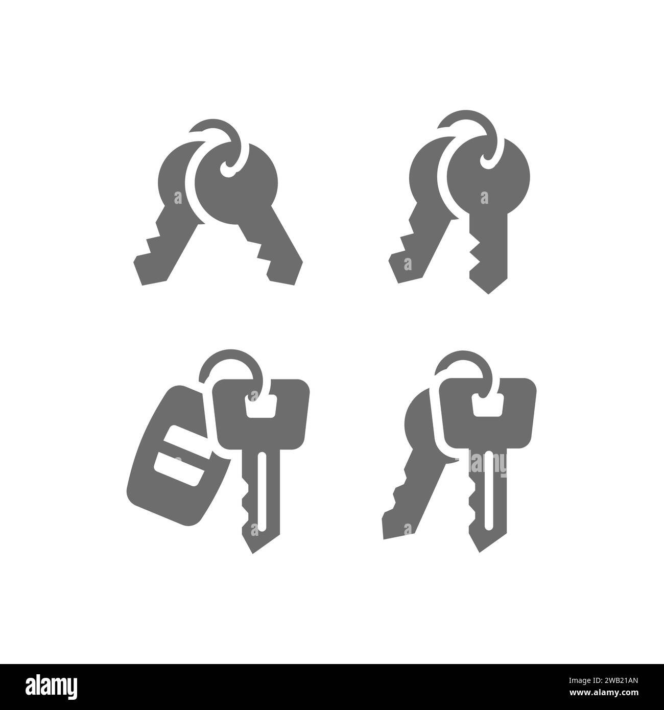 Keyring Stock Vector Images - Alamy