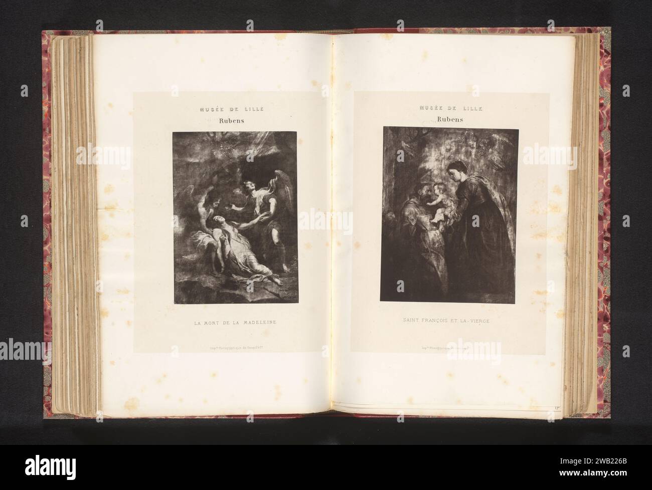 Photo production of a painting by Peter Paul Rubens, representing death or ecstasy of Maria ...