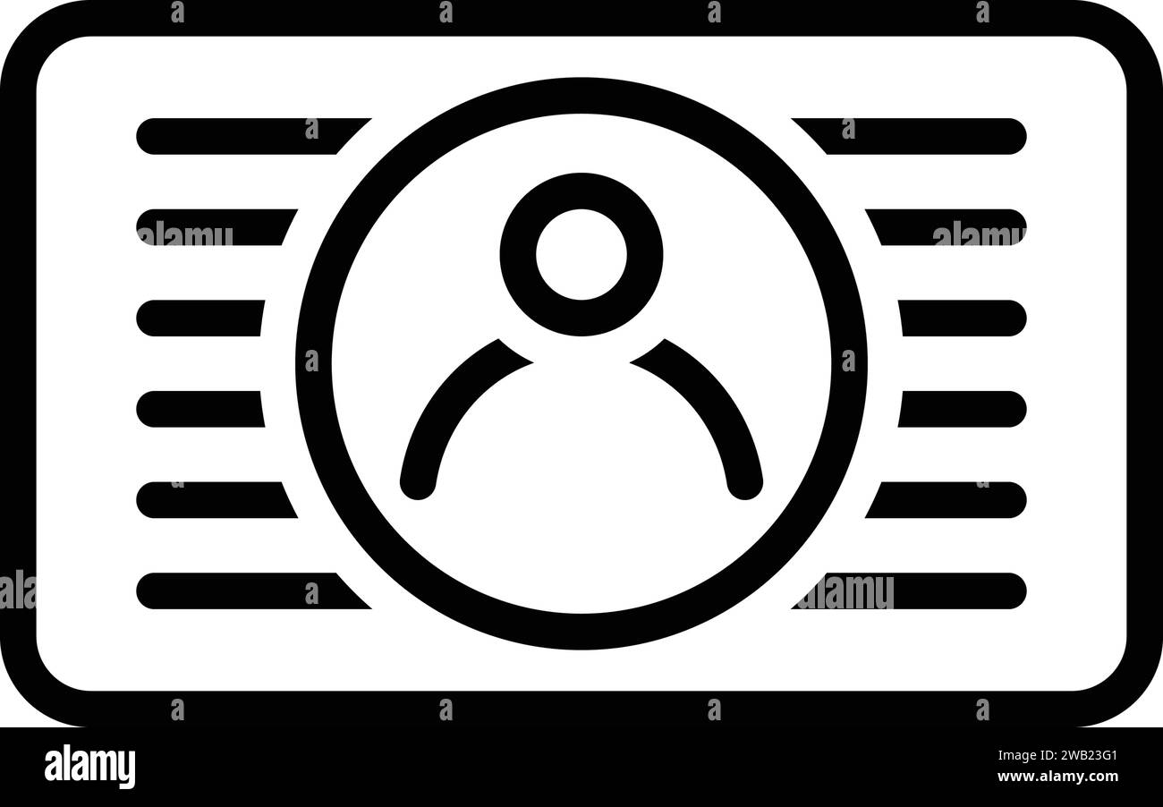 Icon for license,certificate Stock Vector Image & Art - Alamy