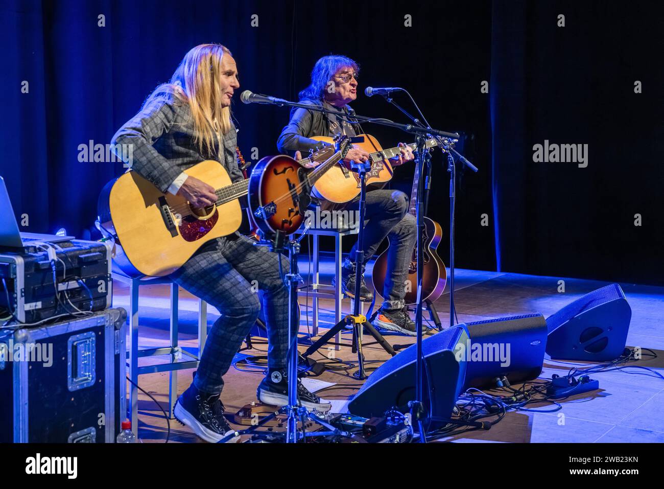 Cottbus, Germany. 05th Jan, 2024. Ex-Puhdys frontman Dieter "Maschine ...