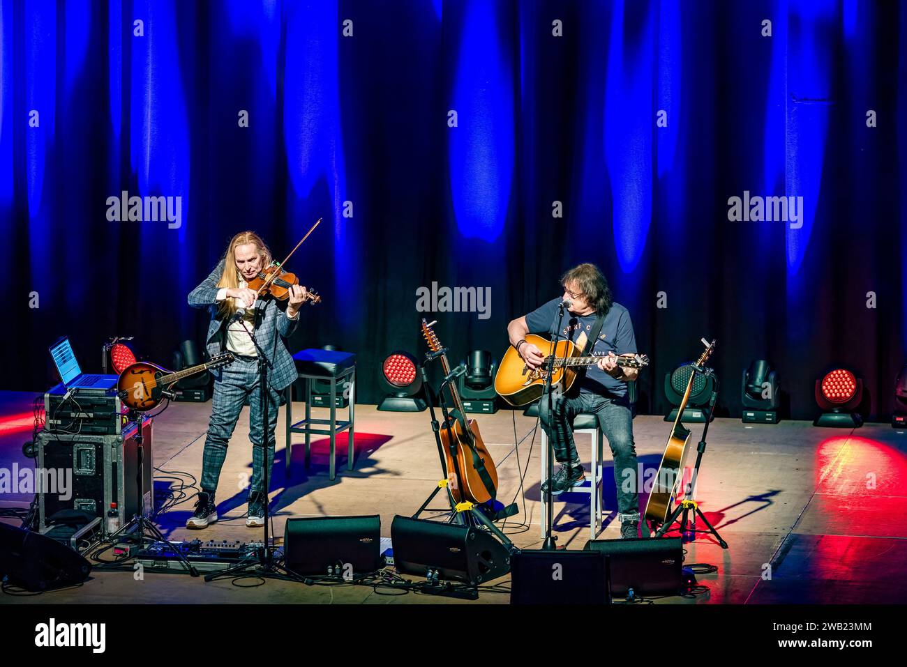 Cottbus, Germany. 05th Jan, 2024. Ex-Puhdys frontman Dieter "Maschine ...