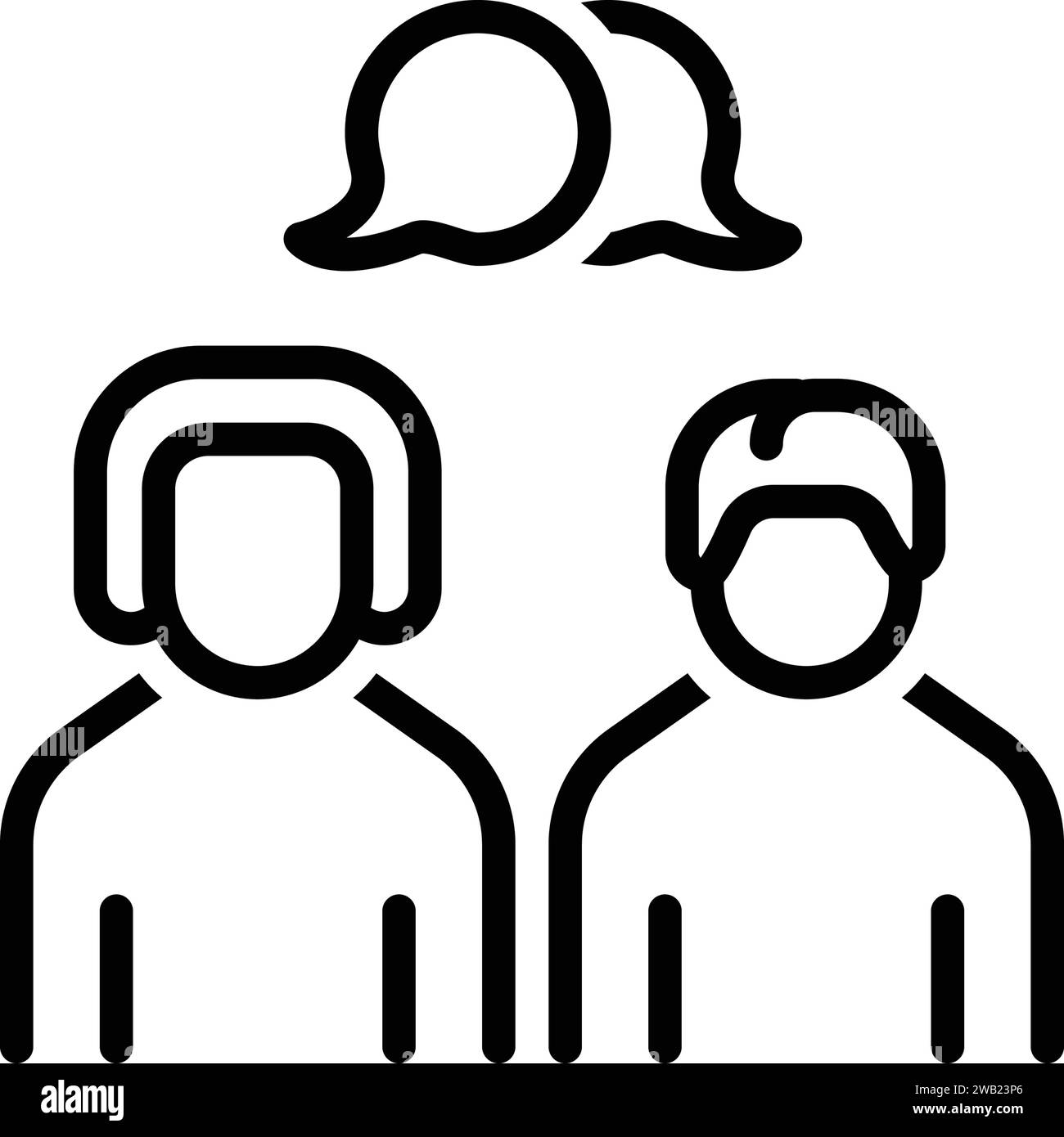 Conversation and discourse Stock Vector Images - Alamy