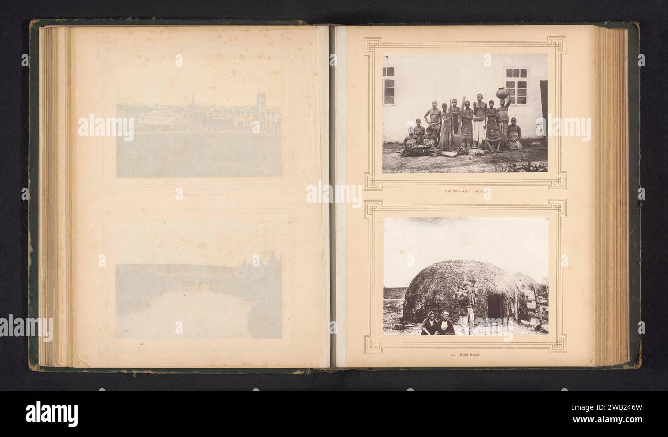Group portrait of men, women and children made in Zanzibar and an ...