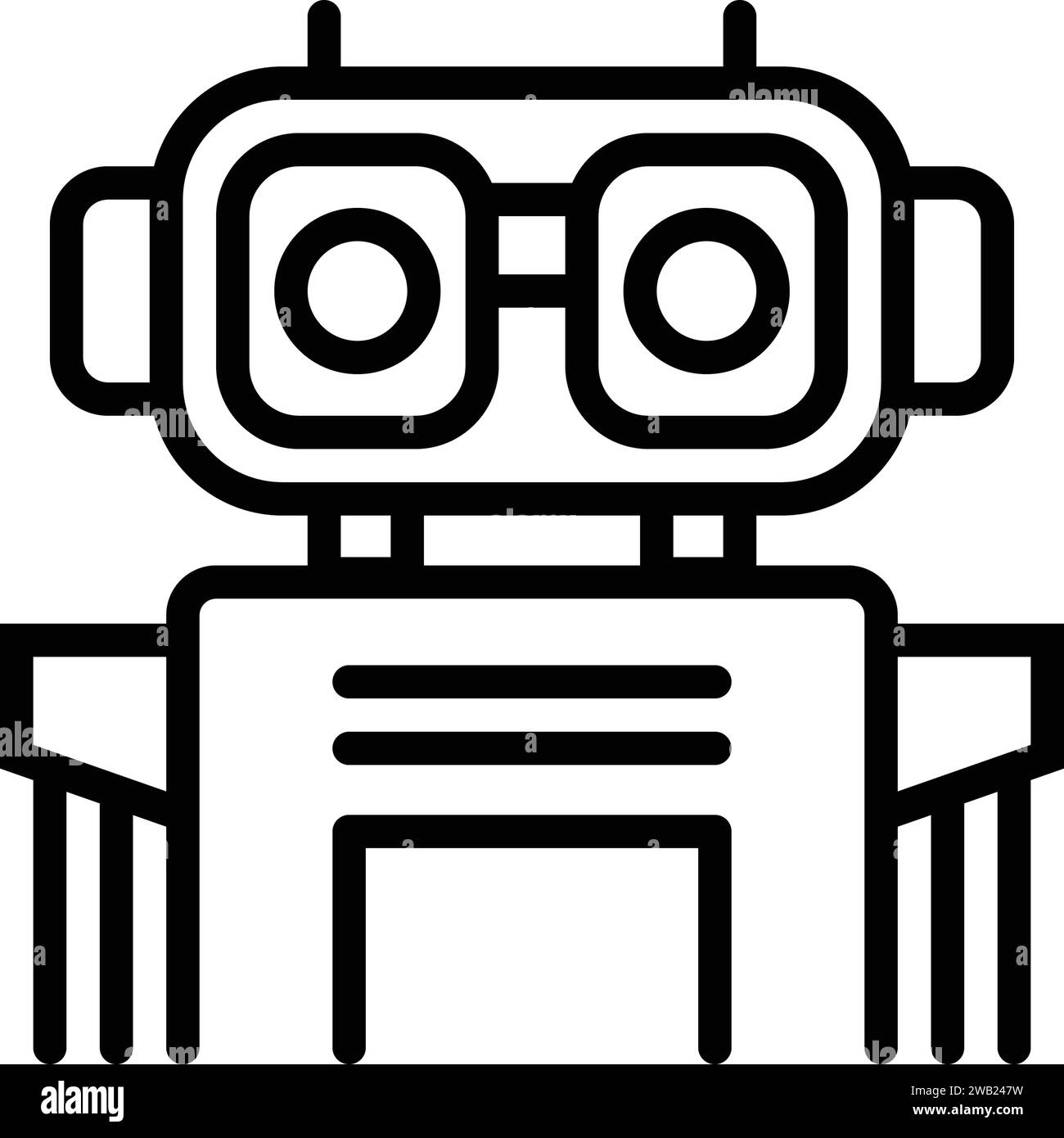 Robotics vector vectors Black and White Stock Photos & Images - Alamy