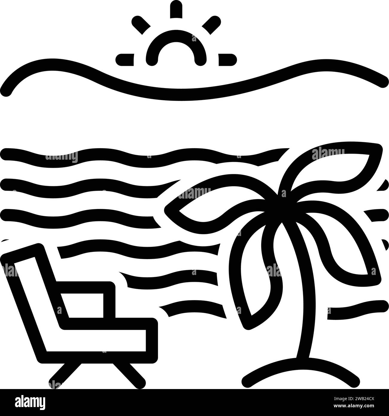 Icon for beach, seaside Stock Vector Image & Art - Alamy