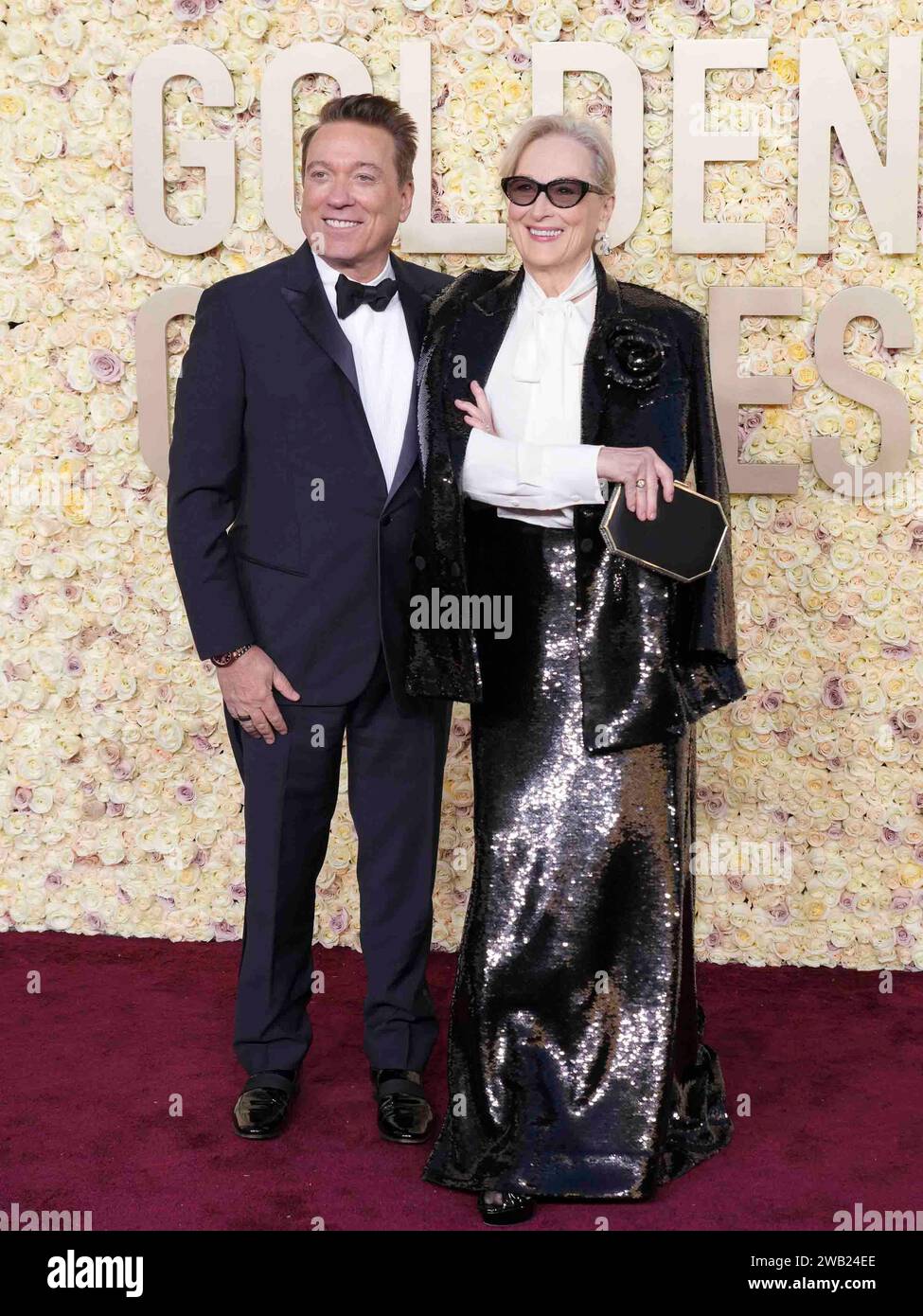 Los Angeles, USA. 07th Jan, 2024. Kevin Huvane and Meryl Streep attends ...