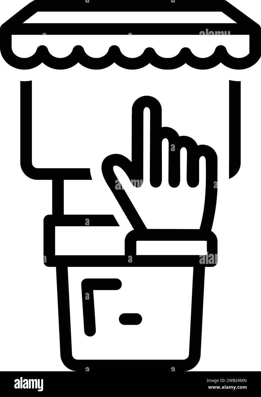 Technology kiosks Stock Vector Images - Alamy