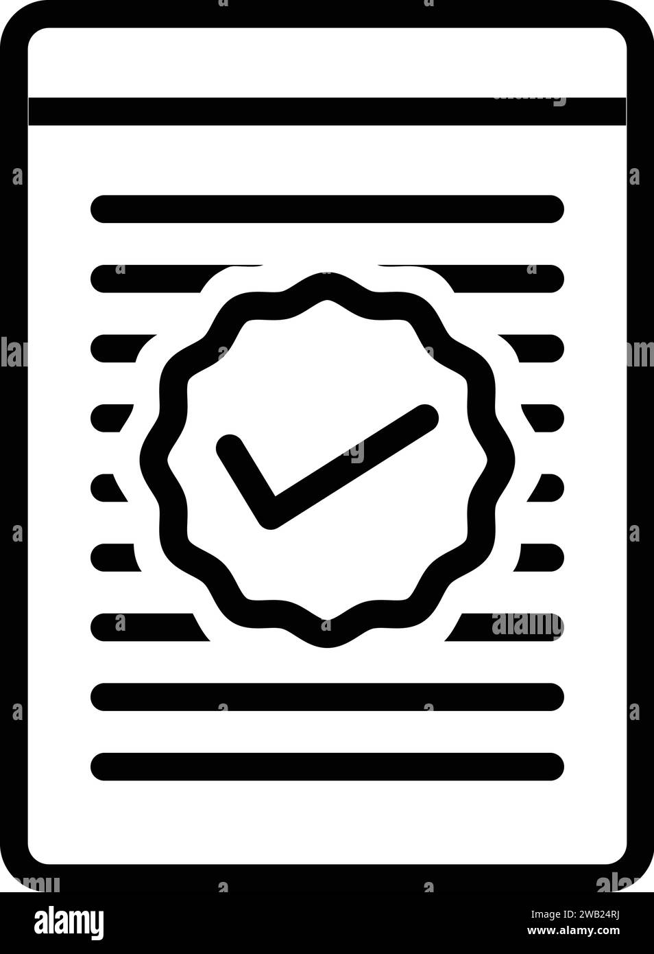 Icon for checked ,checklist Stock Vector Image & Art - Alamy