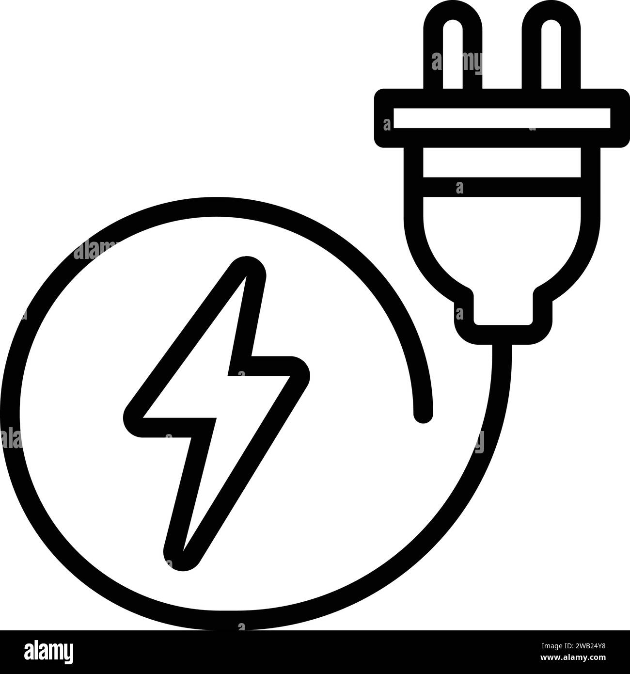 Icon for plug,switch plug Stock Vector Image & Art - Alamy