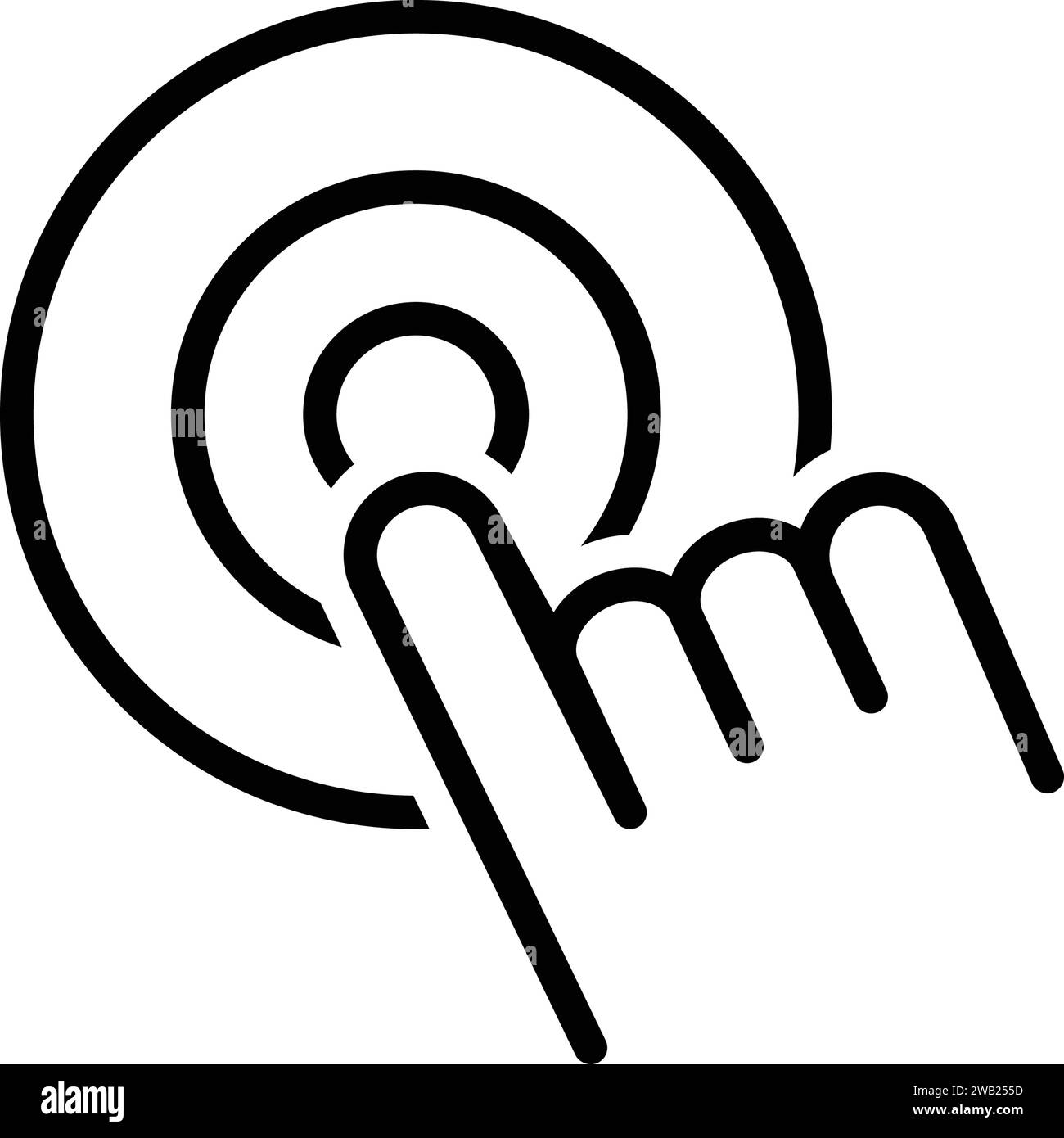 Icon for point,touch Stock Vector Image & Art - Alamy