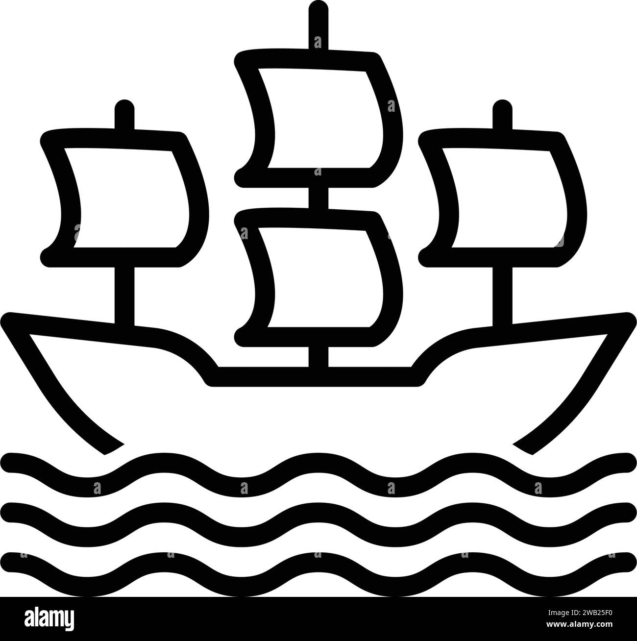 Icon for sailing ship,sailboat Stock Vector Image & Art - Alamy