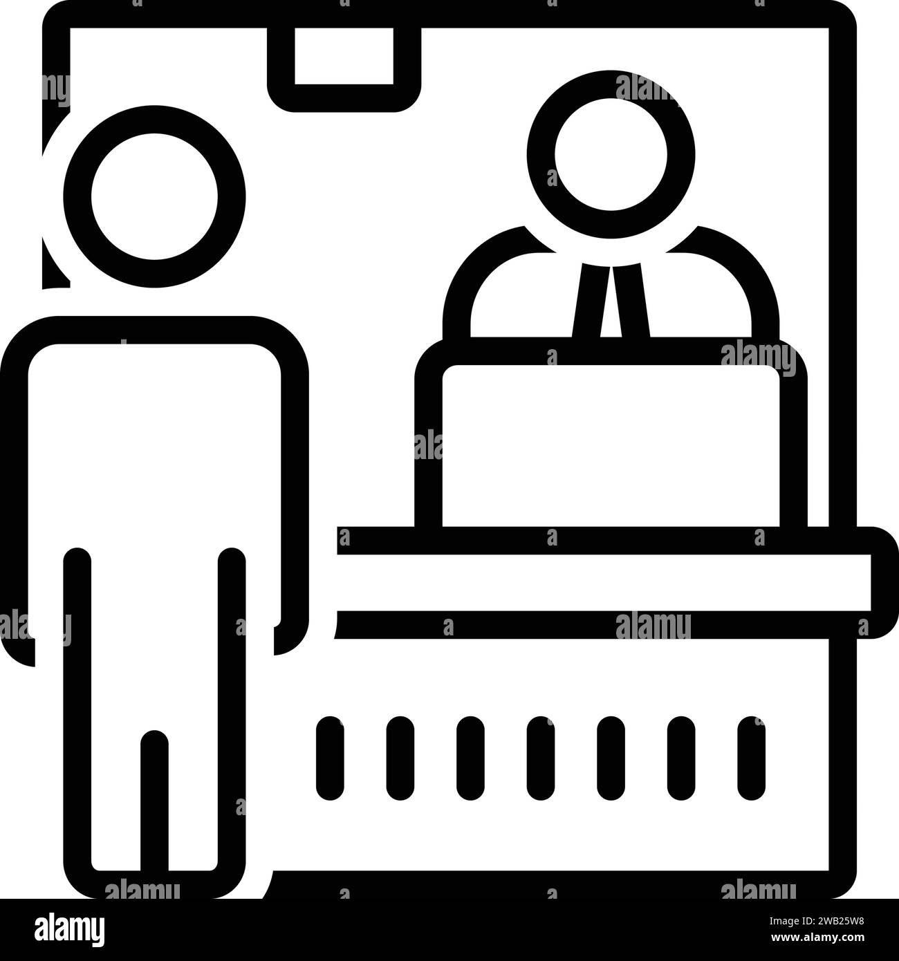 Icon for ticket counter,passenger Stock Vector Image & Art - Alamy
