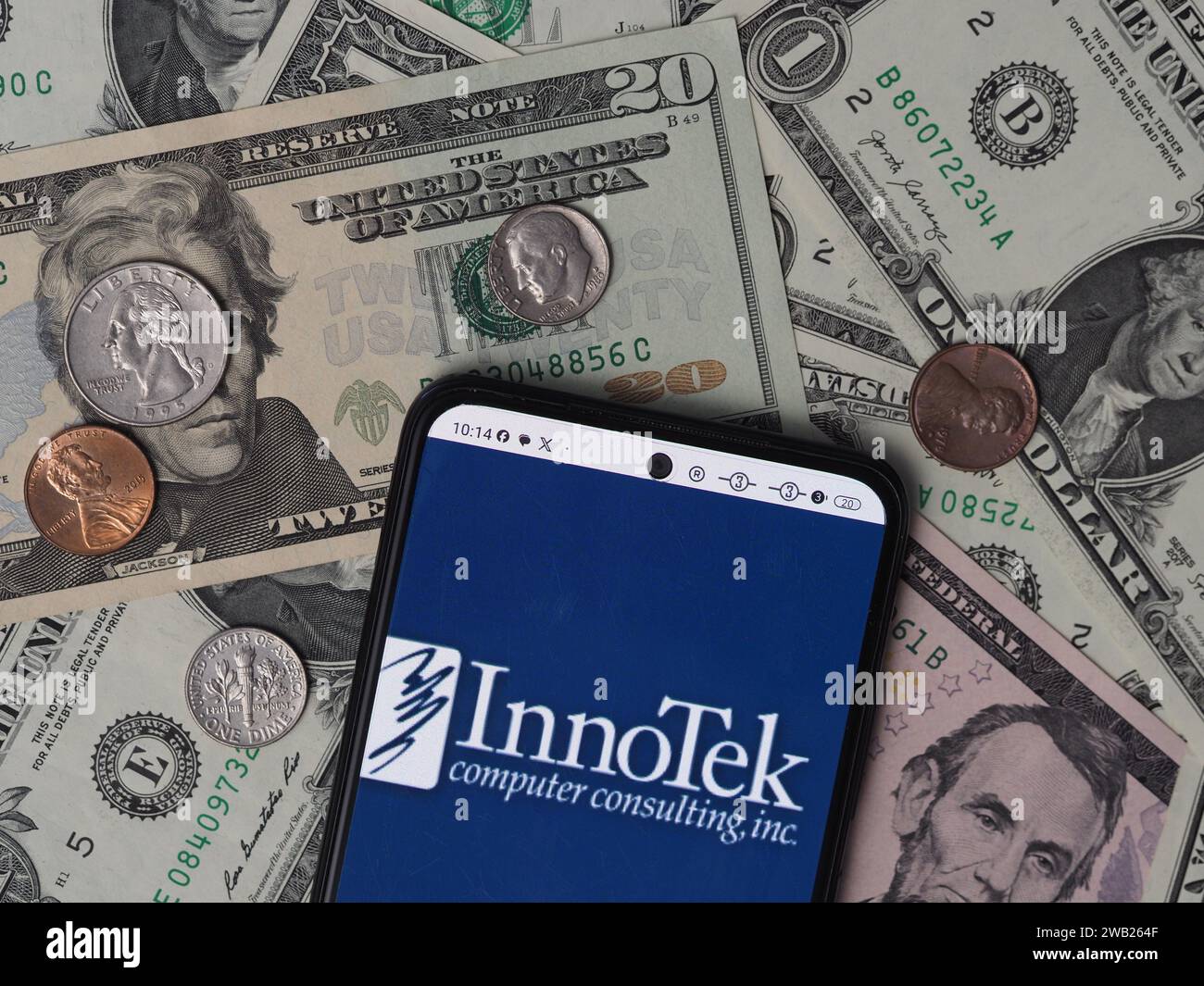 Bavaria, Germany - January 8, 2024: In this photo illustration, a ...