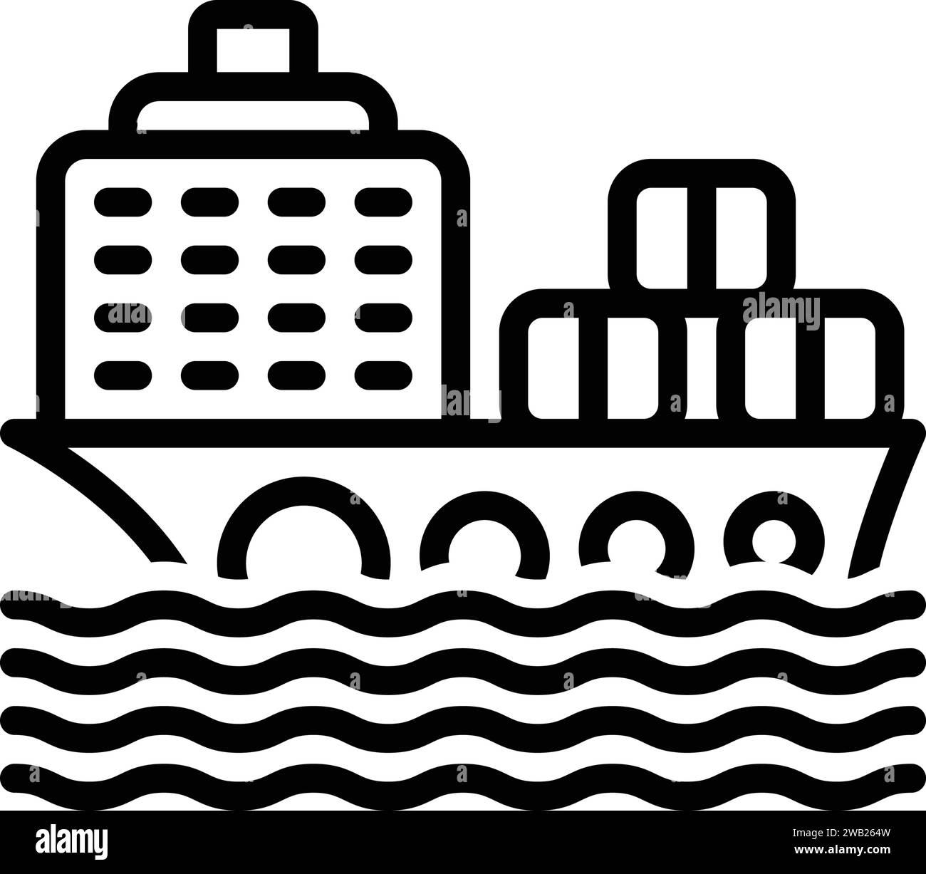 Icon for cargo ship,container Stock Vector Image & Art - Alamy
