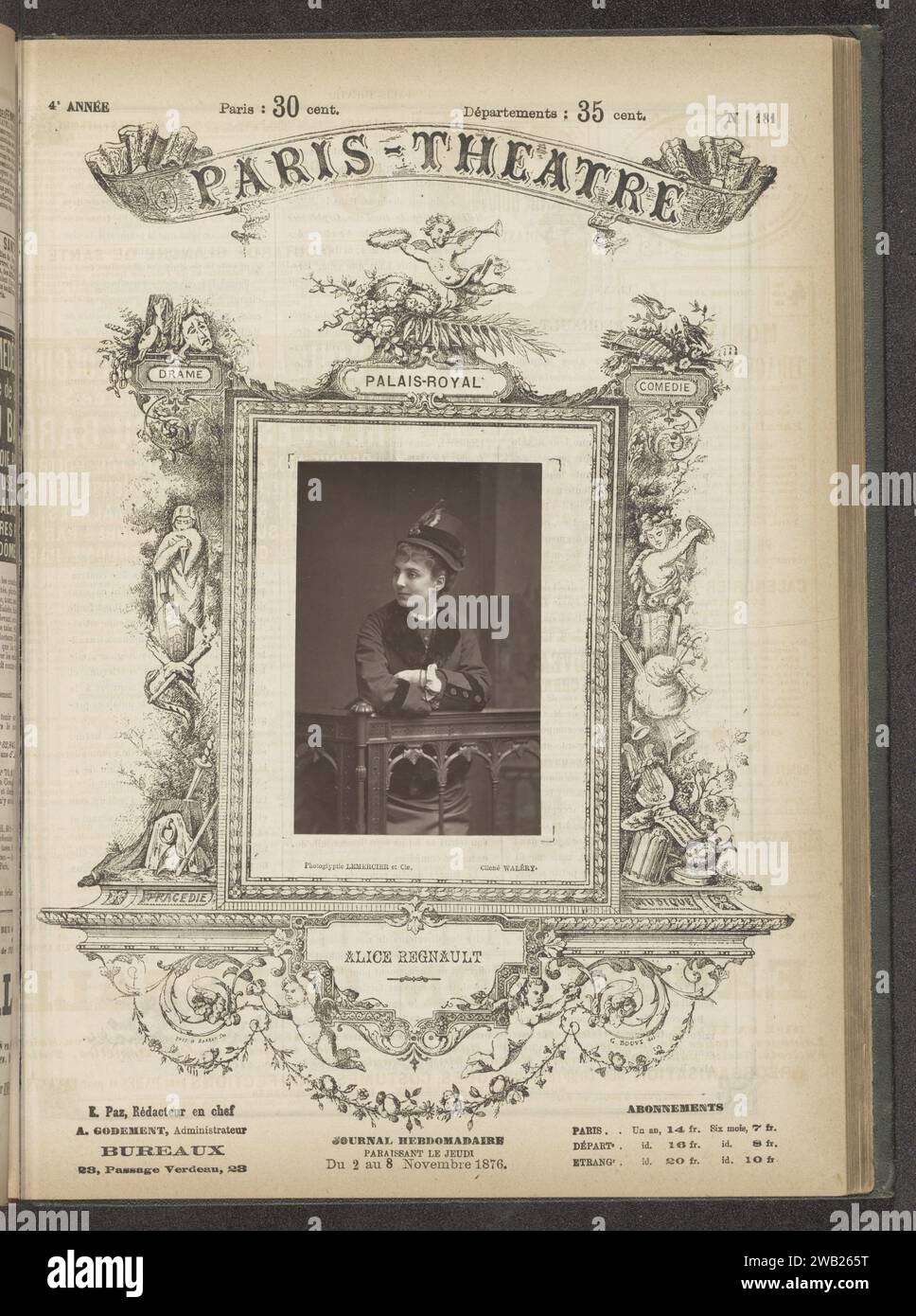 Portret van Alice Regnault, c. 1871 - before 1876 photomechanical print ...