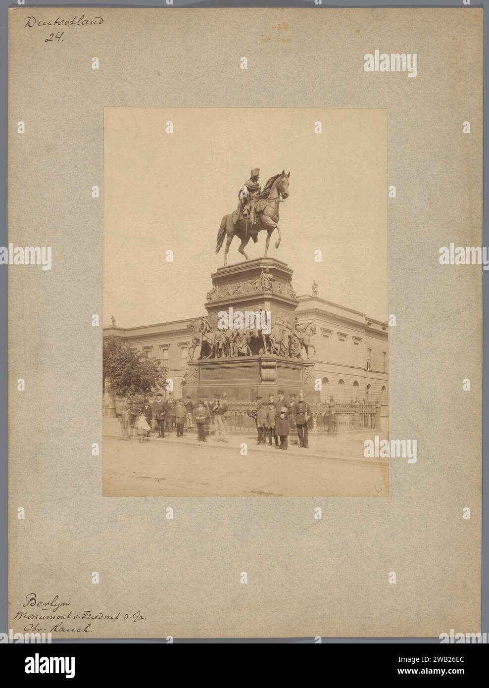 Group portrait for the monument in honor of Fredrik the Great in Berlin ...