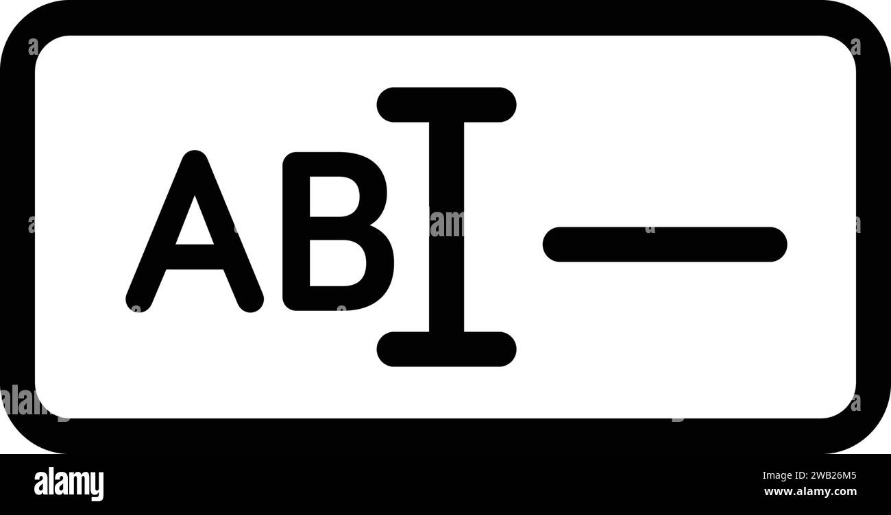 Icon for text,typography Stock Vector Image & Art - Alamy