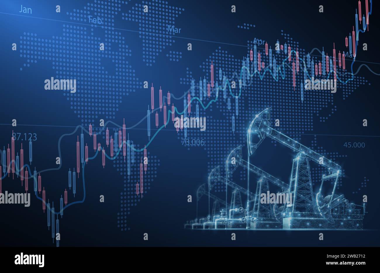 Development of oil field Stock Vector Images - Alamy