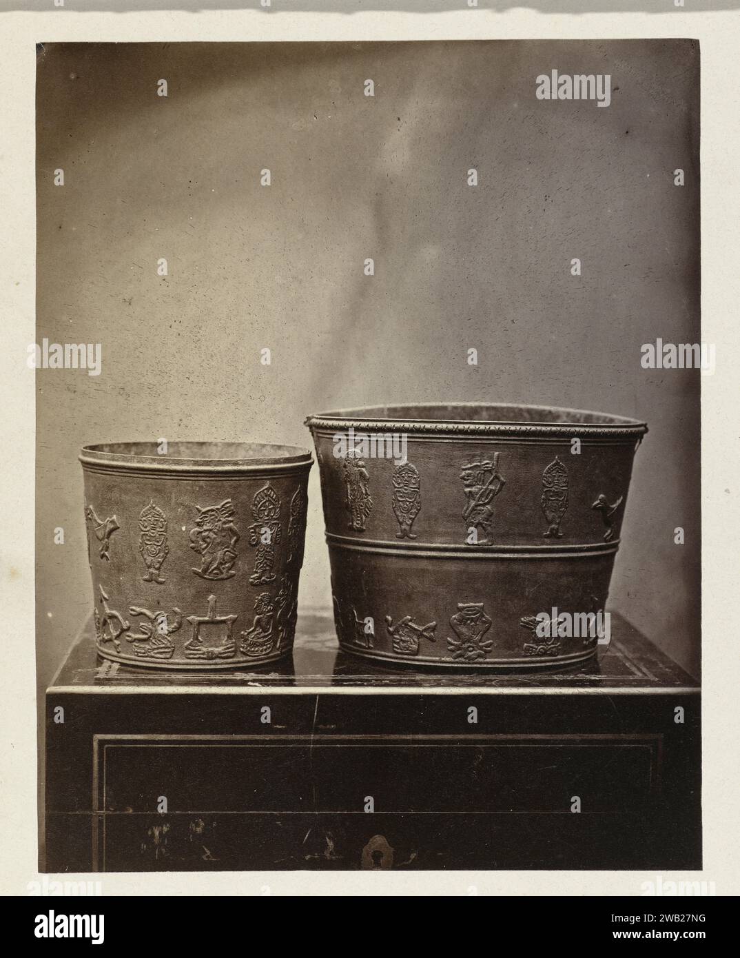 Two Zodiac jugs. Kawali, Ciamis district, West Java privonce, 14th-16th ...