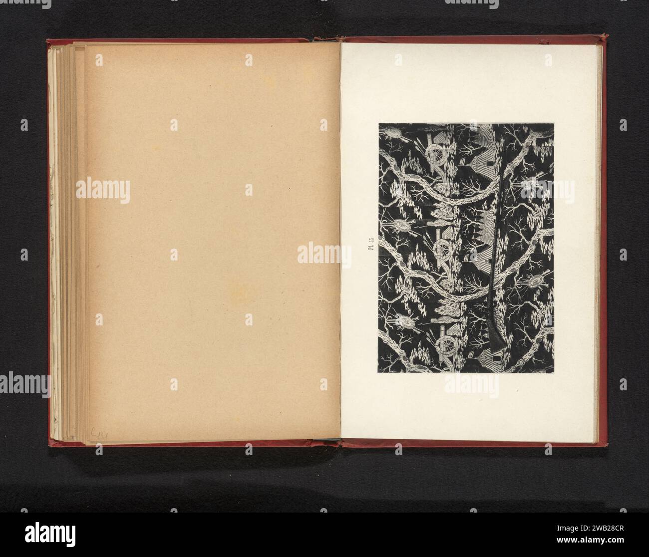 Rifle for a cloth with images of cannons, anonymous, c. 1880 - in or ...