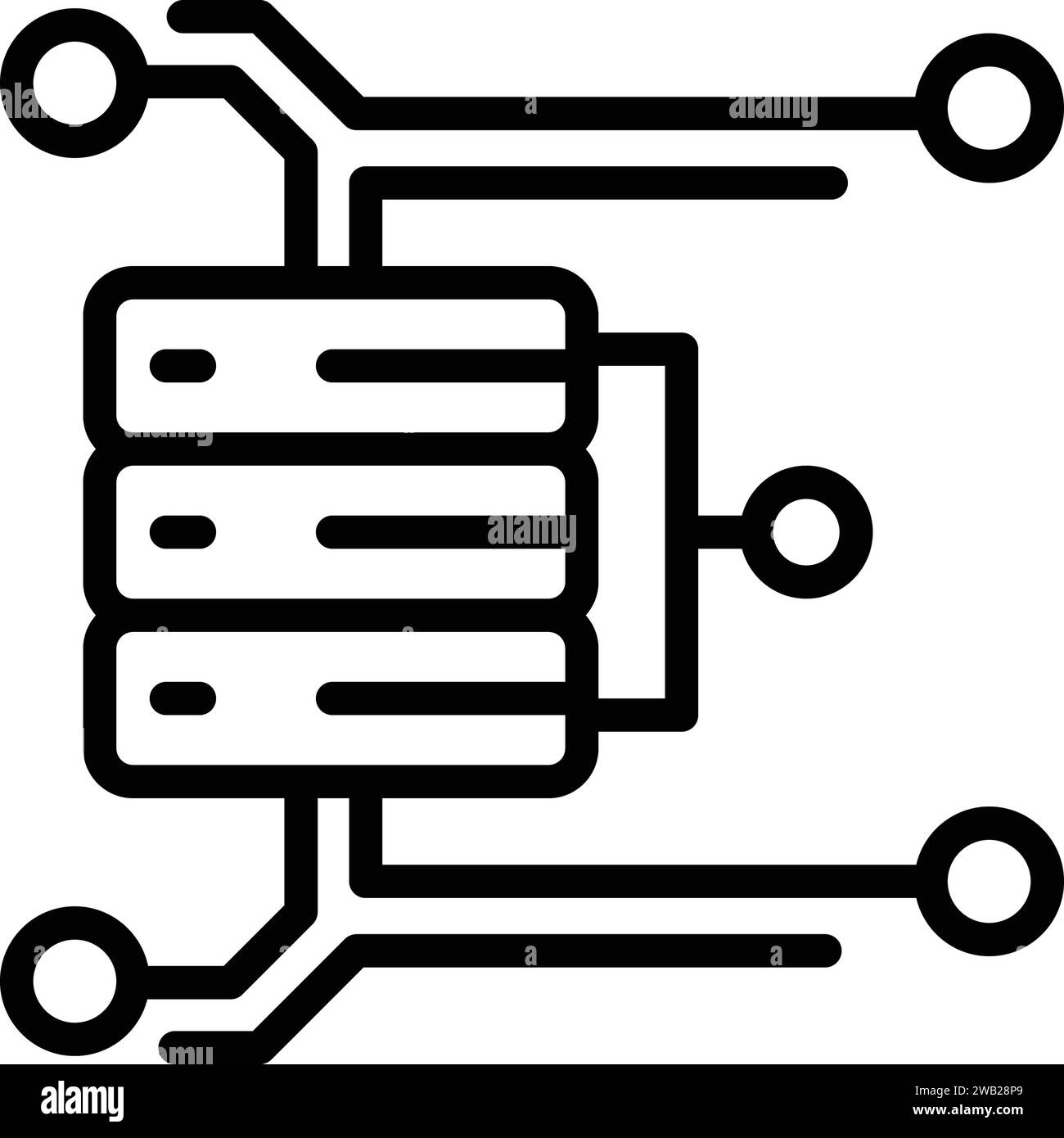Big data visualization logo Cut Out Stock Images & Pictures - Alamy