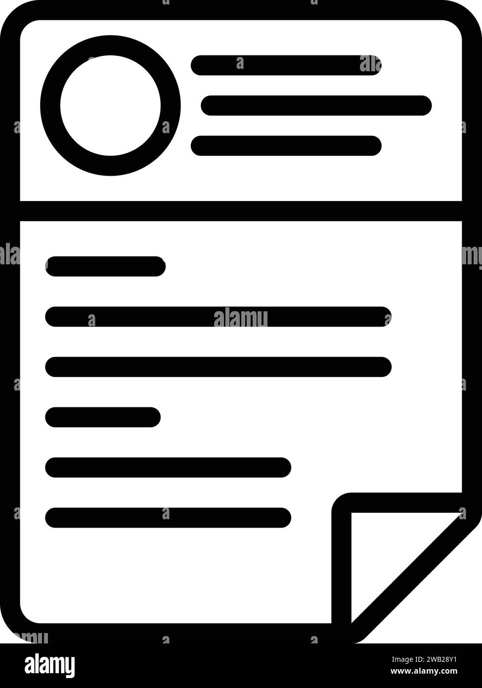 Icon for cv,resume Stock Vector Image & Art - Alamy