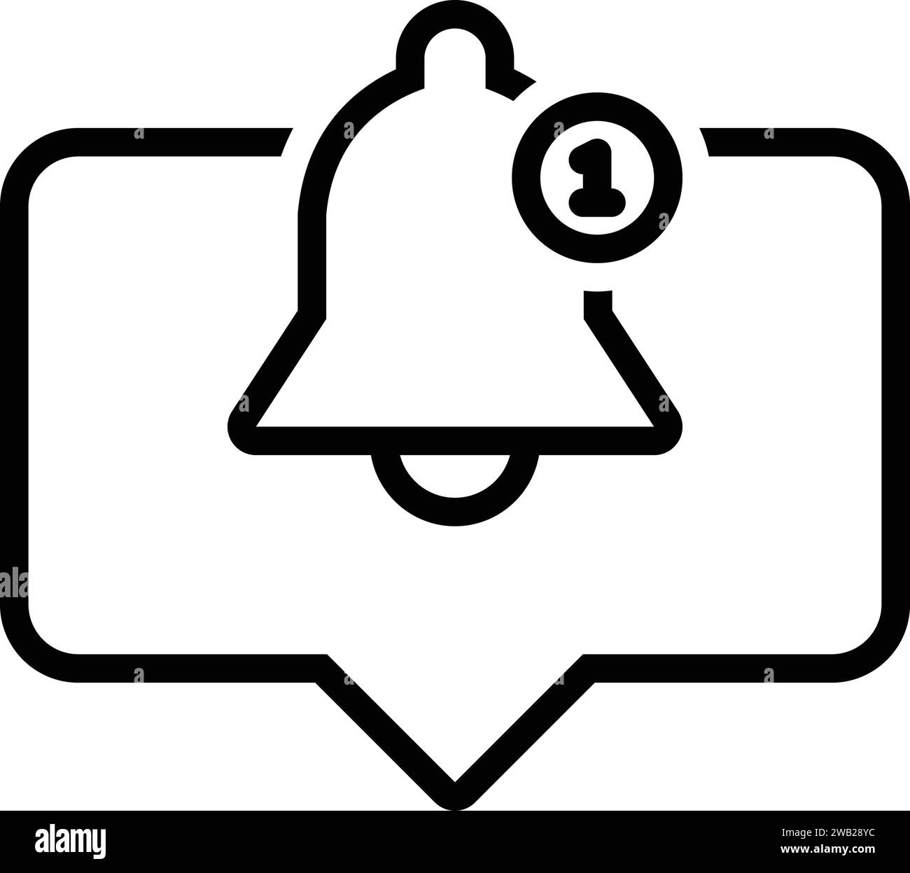 Notifications sign Cut Out Stock Images & Pictures - Alamy