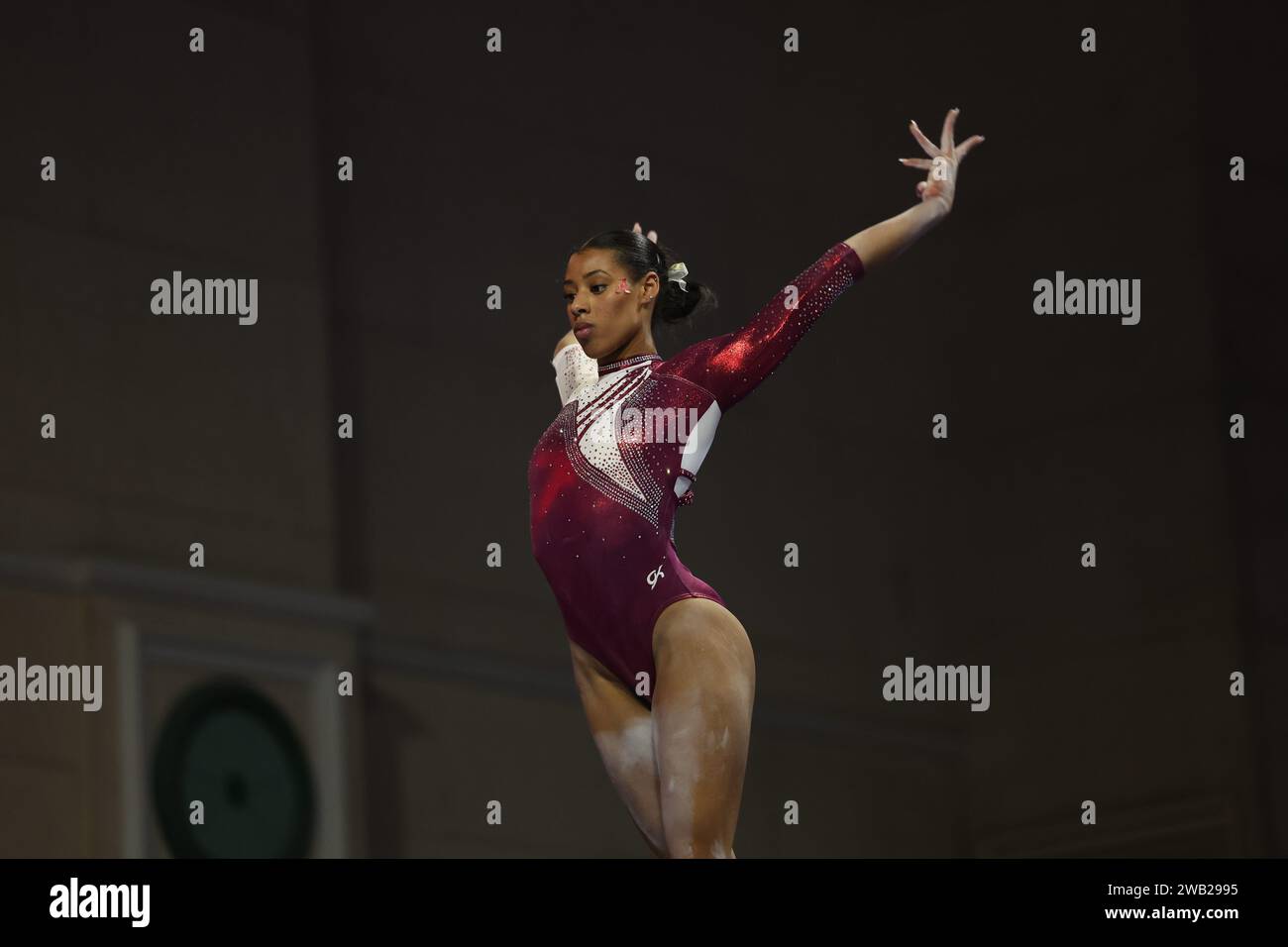 Las Vegas, Nevada, USA. 6th Jan, 2024. Shania Adams from the University ...