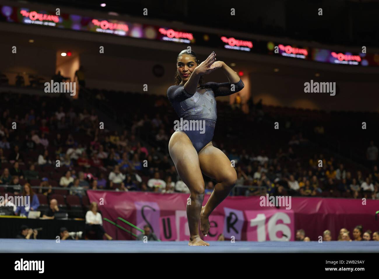 Las Vegas, Nevada, USA. 6th Jan, 2024. Gymnast eMjae Frazier from the ...