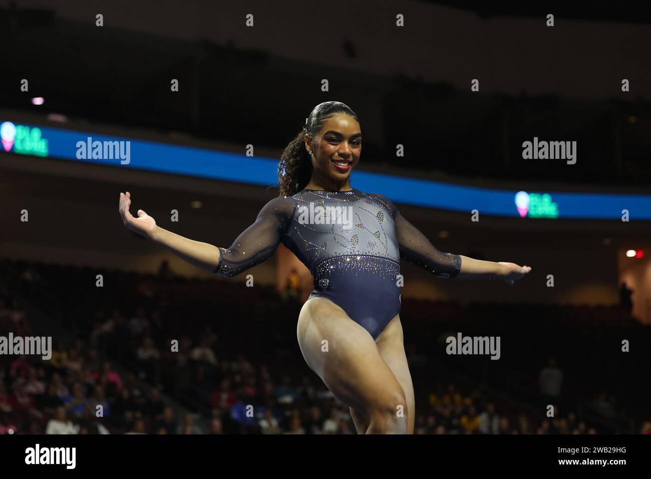 Las Vegas, Nevada, USA. 6th Jan, 2024. Gymnast eMjae Frazier from the ...