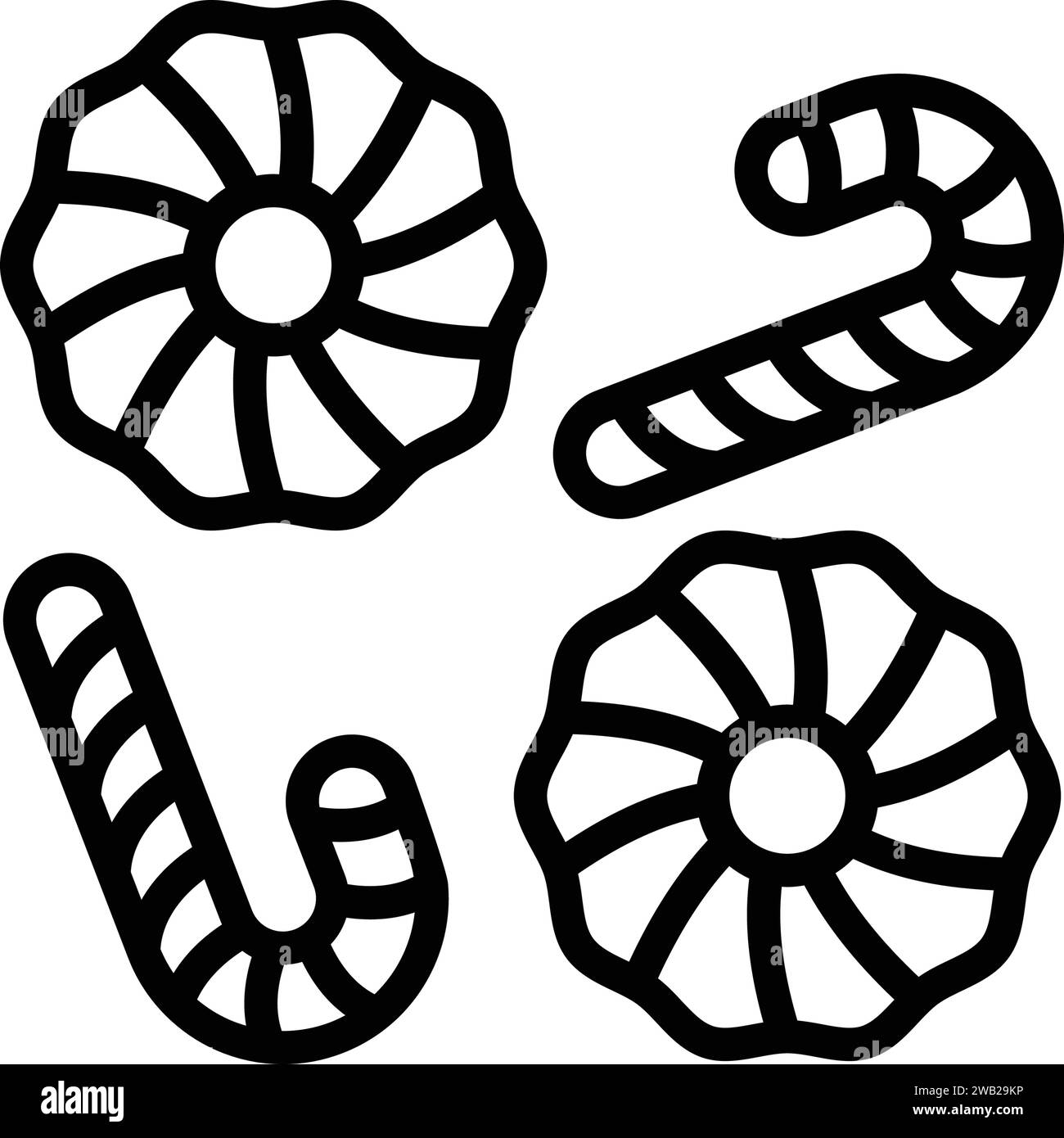 Candy lolipop vector vectors Black and White Stock Photos & Images - Alamy
