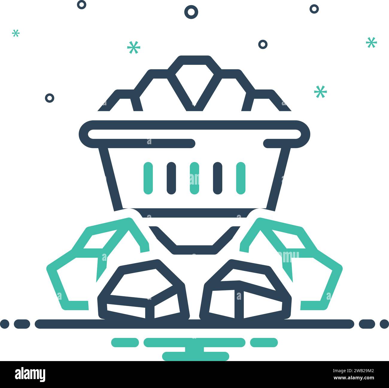 Icon for coal; burning coal Stock Vector Image & Art - Alamy